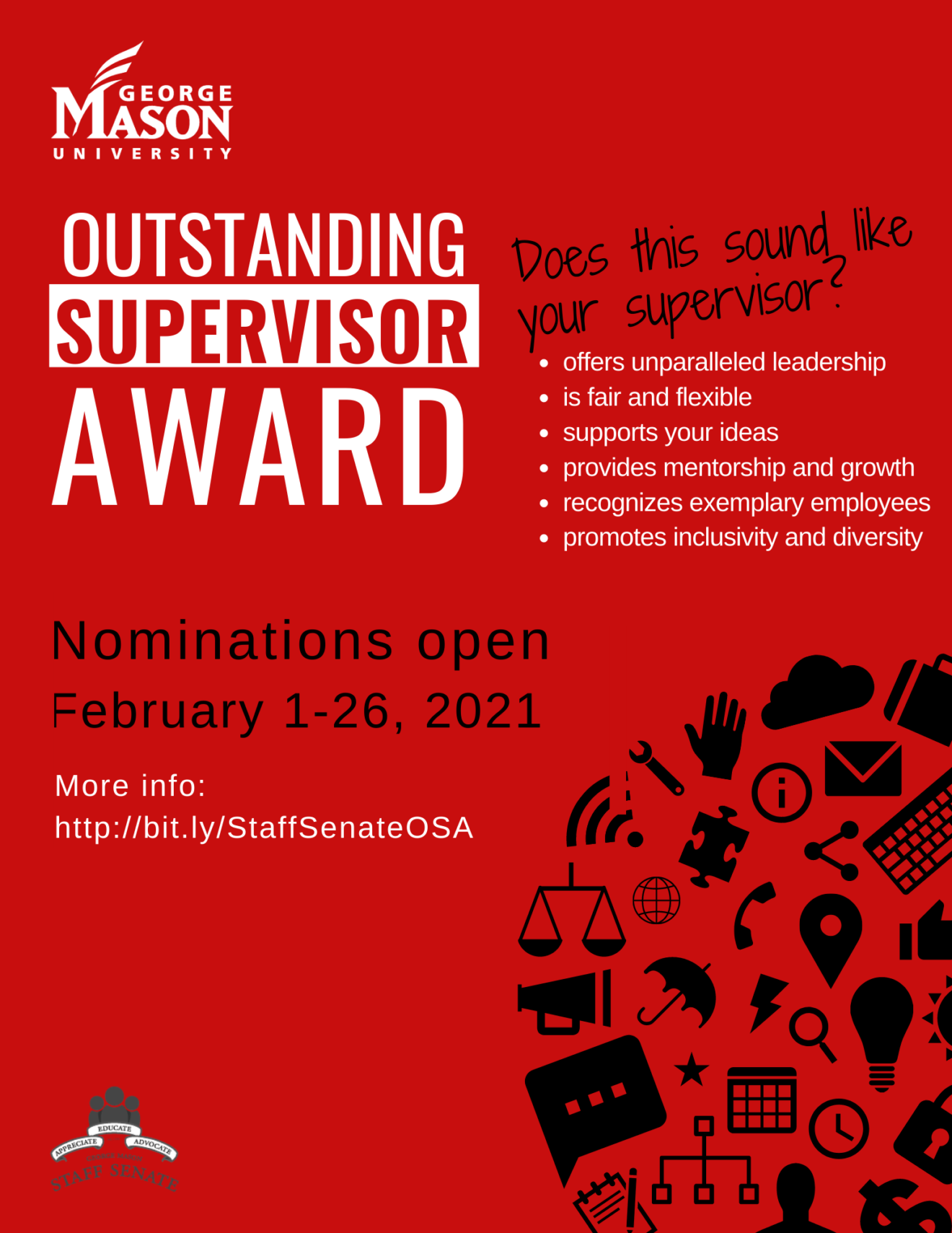 Outstanding Supervisor Award – Mason Staff Senate