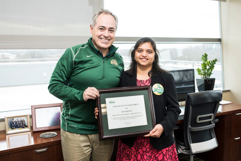 February Employee of the Month: Rupa Mehta – Mason Staff Senate